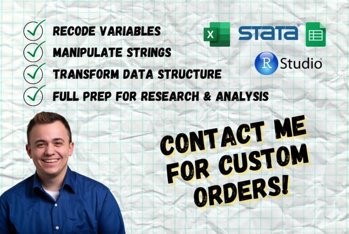 Clean, transform and manipulate data by Finn3053 | Fiverr Clean, transform and manipulate data by Finn3053 | Fiverr