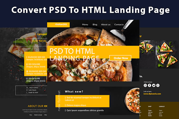 Create responsive landing page, webpage with bootstrap 5 by Sultan202 ...