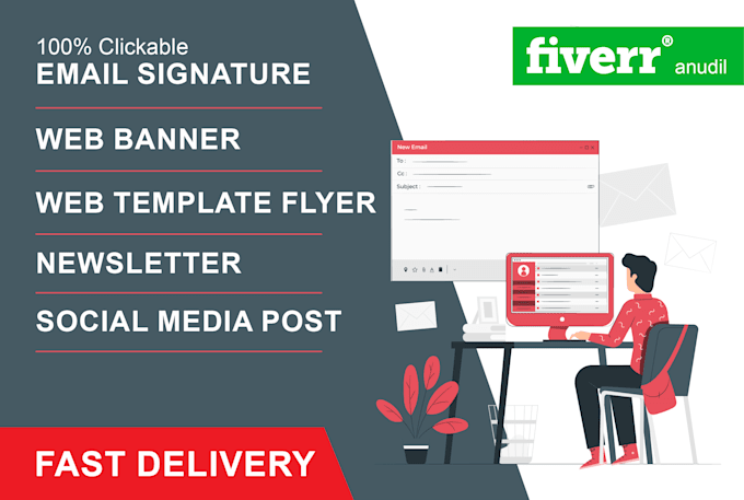 Design creative web banner, web template flyer, newsletter, clickable ...