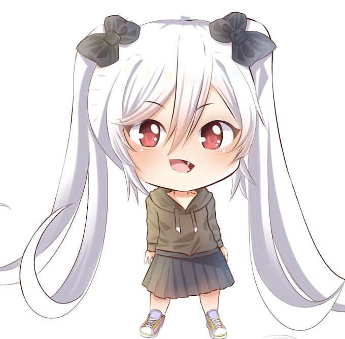 Draw cute chibi anime, emote and manga style by Kuturuarts | Fiverr