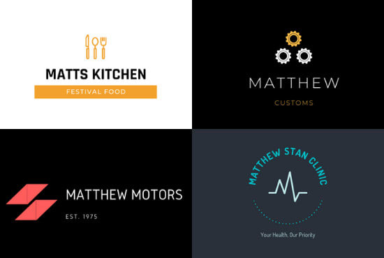Design incredible modern, professional logo by Matoustank | Fiverr