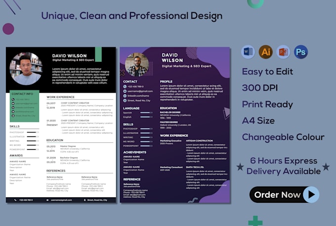 Design and rewrite professional and engaging resume and cv by ...