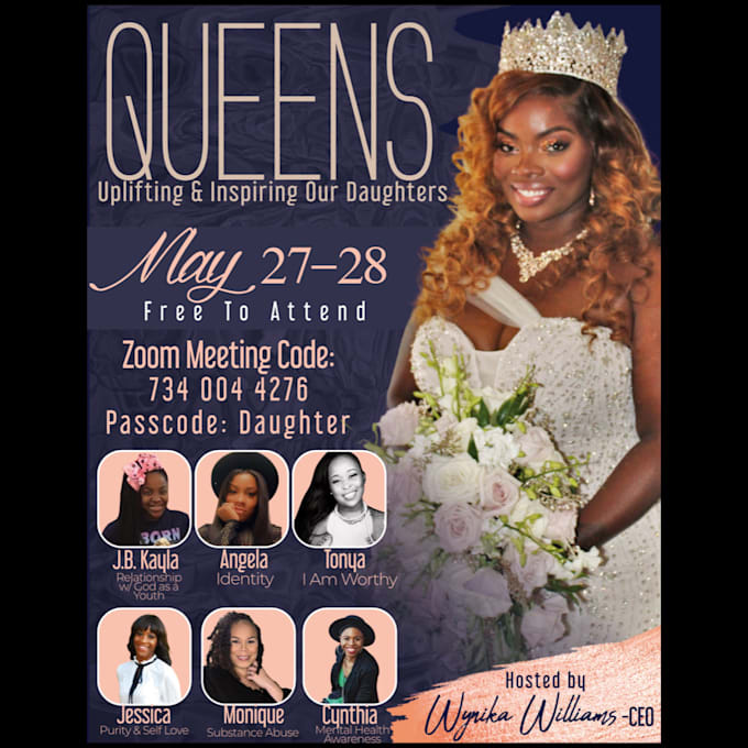 Create virtual event flyer by Taylorjohn07 | Fiverr