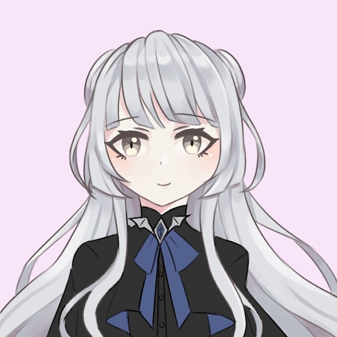 Draw a quick bust art of your character by Aki_was_a_tengu | Fiverr