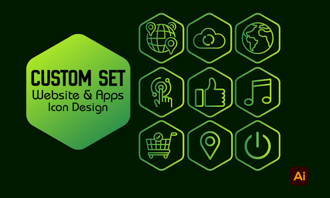 Create awesome vector icons set for your app or website by Designhero ...