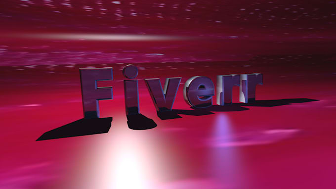 Make a 3d image with your name or company name by James3d | Fiverr