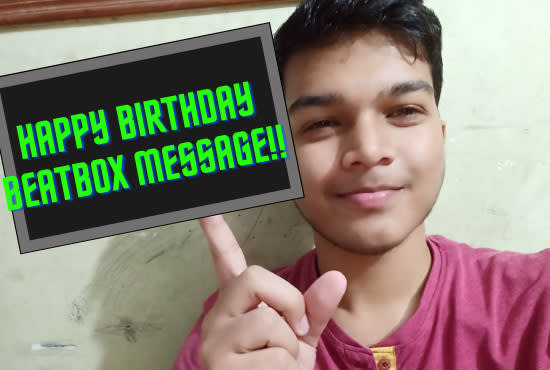 Wish sweet happy birthday message video with beatboxing song by ...