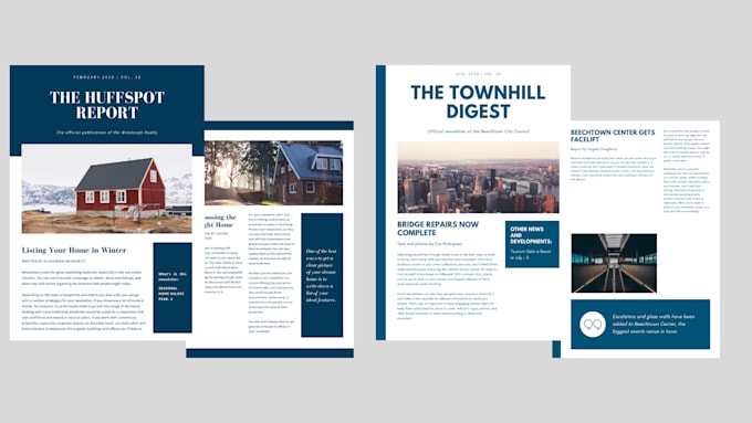 Design professional newsletter, brochure, magazine, flyer by Meghna_b ...