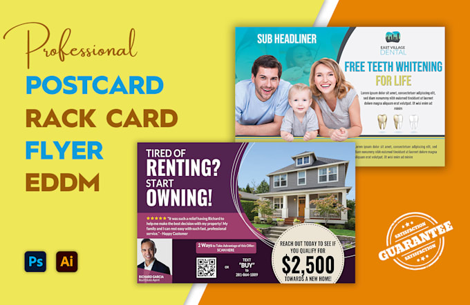 Design eddm, postcard, rack card, and flyer within 24 hours by Sabrina ...