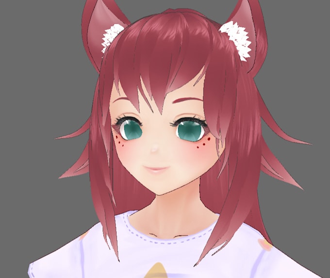 Create cute vroid models for vtubers by Aokiitsune | Fiverr