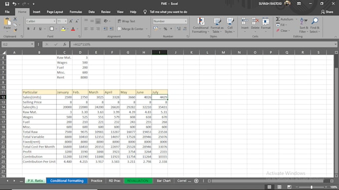 Financial management on ms excel by Suyash_rastogi | Fiverr