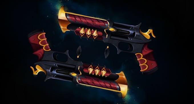 Create weapon concepts and finished designs by Nikolozbaloo | Fiverr
