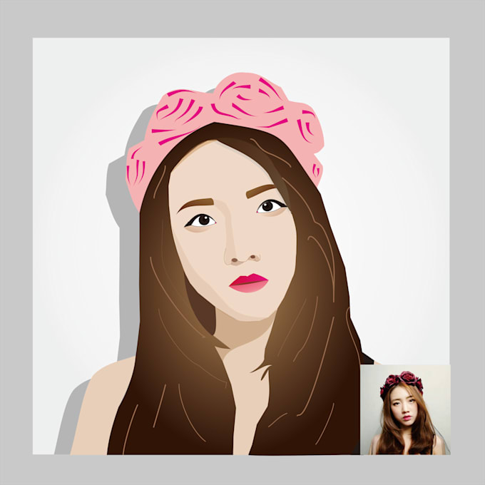 Make your custom photo into cute vector design by Mikasan3 | Fiverr