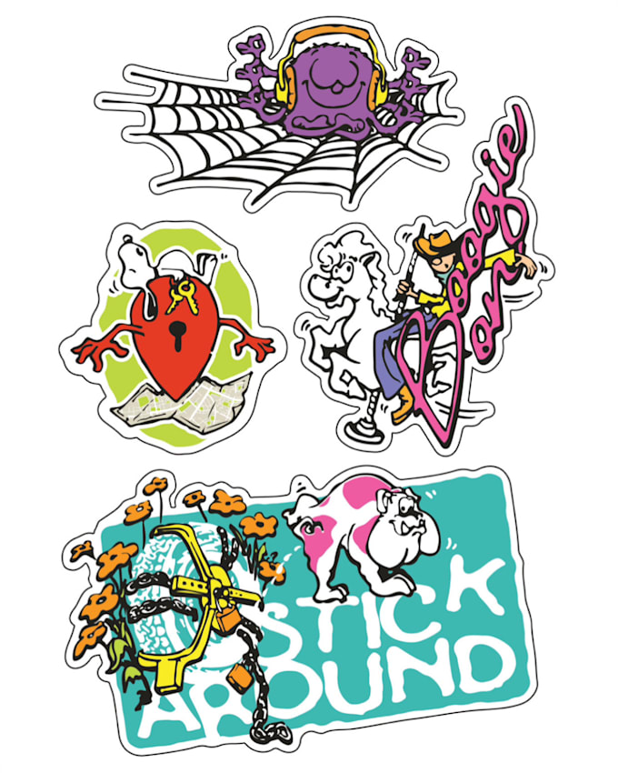 Design sticker pack, badge, patch, logo and illustration by ...