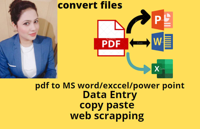 Convert pdf to ms word and all data entry jobs by Aqsa21_ | Fiverr