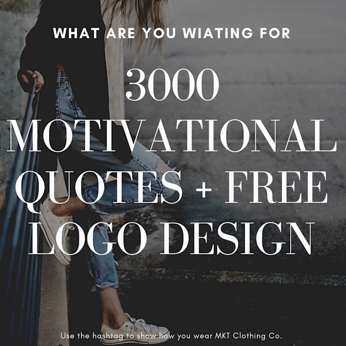 Design 3000 motivational hd image quotes with your logo by Nnanej | Fiverr