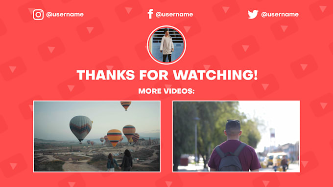 Do amazing youtube end card end screen outro video animation by ...