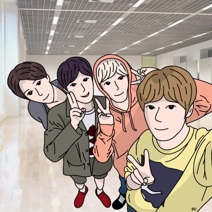 Draw kpop fan art by Randosa | Fiverr