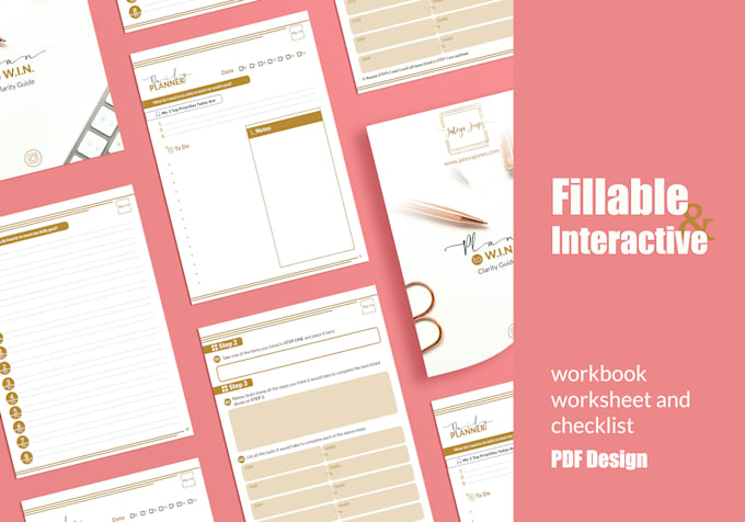 Design your fillable interactive checklist, form pdf by Noulla | Fiverr
