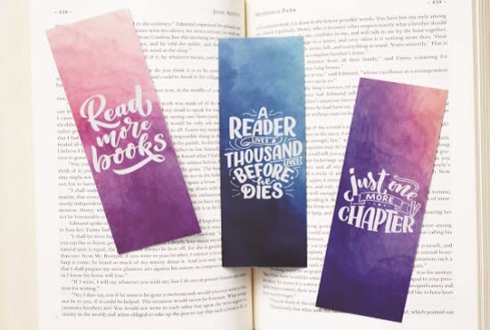 Design any type, and print ready bookmarks, for you by Aajizgraphic ...