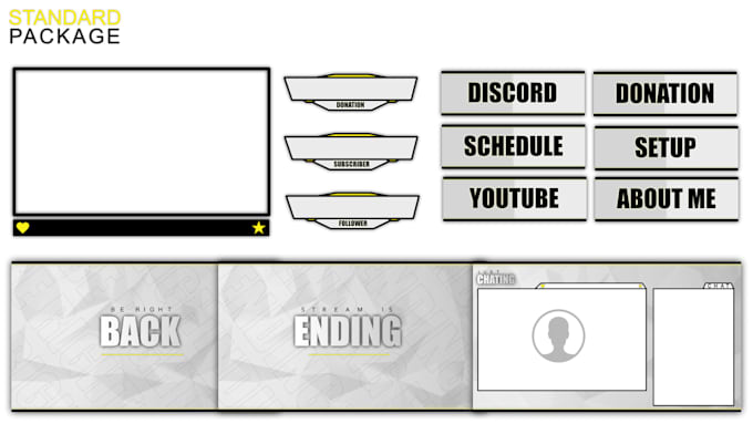 Design a clean stream and minimalistic stream overlay for your stream ...