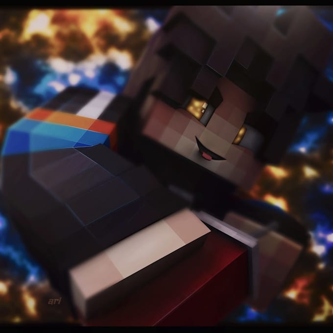 Make a minecraft professional profile picture by Diablalv | Fiverr