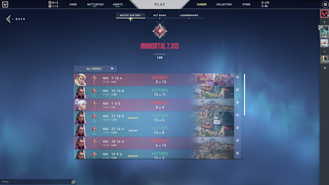 Increase your rank in valorant immortal player by Mfadess | Fiverr