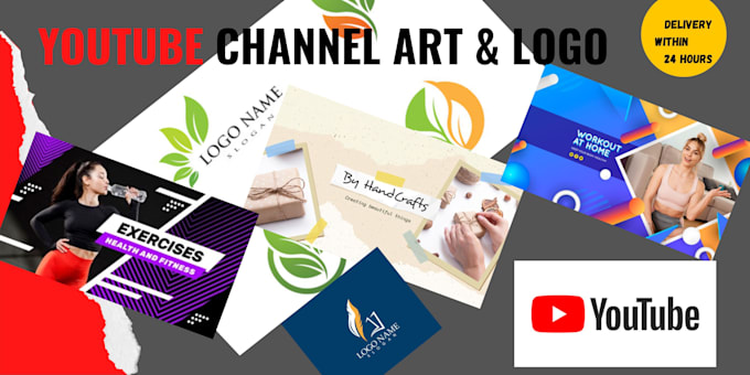 Design creative youtube channel art with logo by Serasinghe | Fiverr