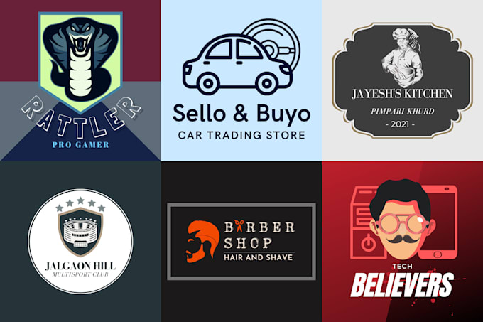 Design a unique and premium logo for your business by Techbelievers | Fiverr