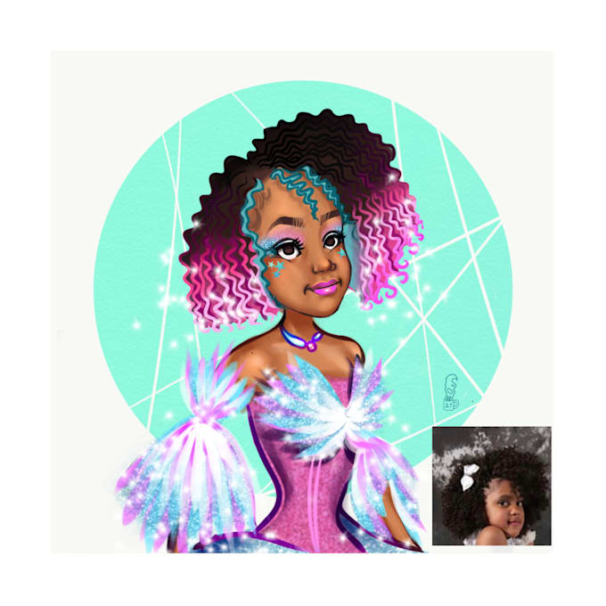 Logo portrait designer personalize illustration business custom design ...