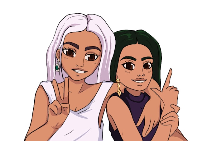 Draw an anime style portrait of you by Tofi_san | Fiverr