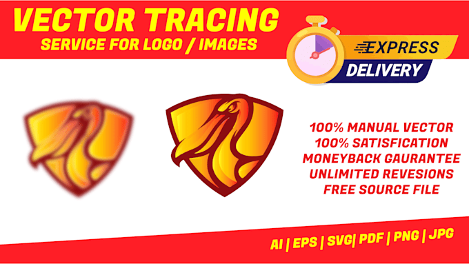 Convert image to hd vectors, logo tracing, and vector source file by ...