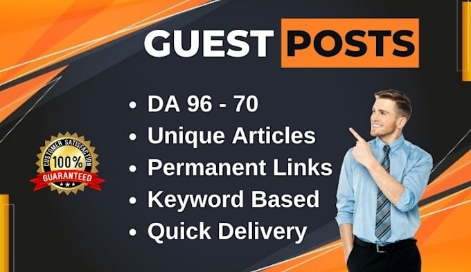 Write and publish high da guest post, guest post backlink by Ahad_seo24 ...