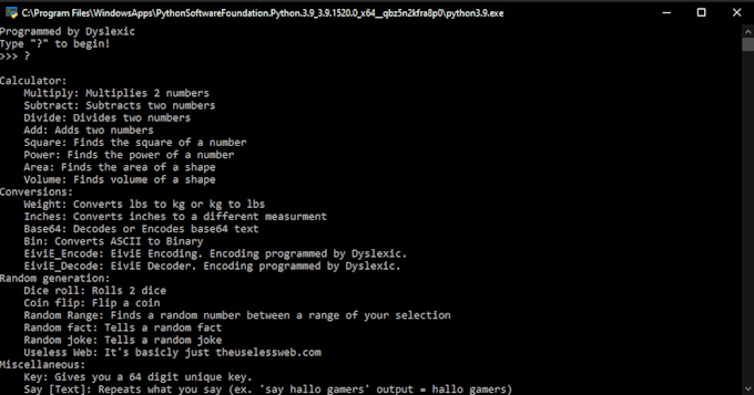Program you a command shell in python by Dyslexic420 | Fiverr