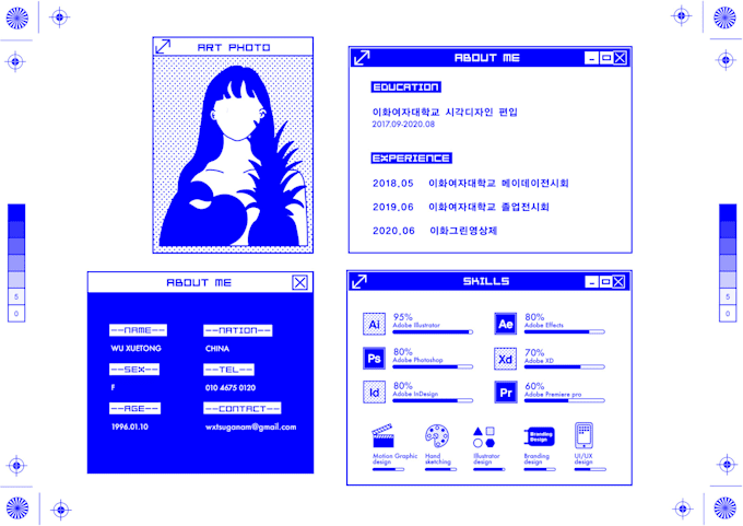 Ai layout for your content, such as portfolio, display board by ...