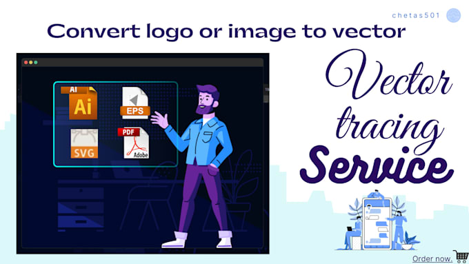 Vectorize your logo, image, photo or drawing by Chetas501 | Fiverr