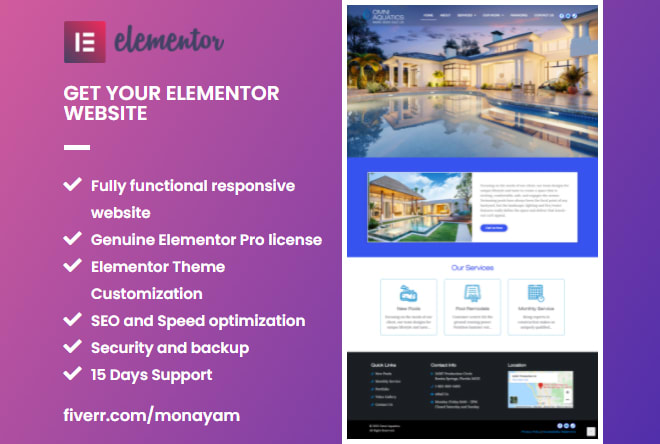 Be your elementor expert to design an elementor website by Monayam | Fiverr