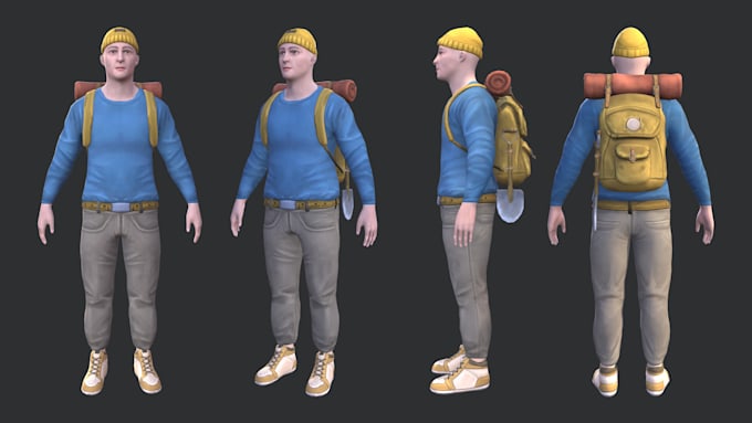 Create perfect game 3d models,textures and animations by ...