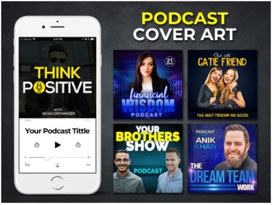 Design eye catching podcast cover art by Mh_07design | Fiverr