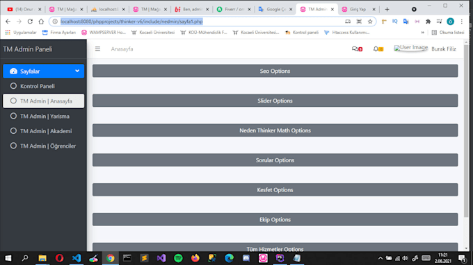 Make you a admin panel website by Omercankaplan | Fiverr