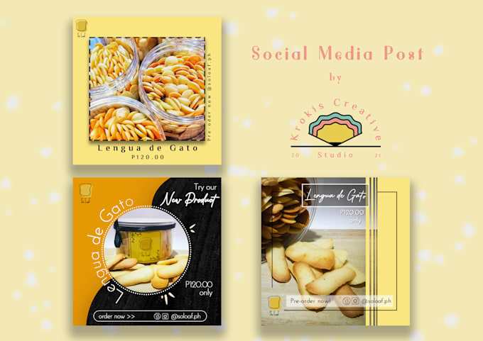 Design 12 unique social media posts by Krokis_studio | Fiverr