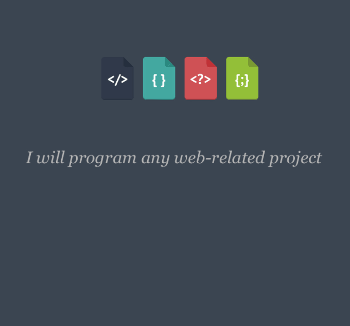 Program And Code Html Css Php Javascript Or Any Other Web Related Project By Seananderson