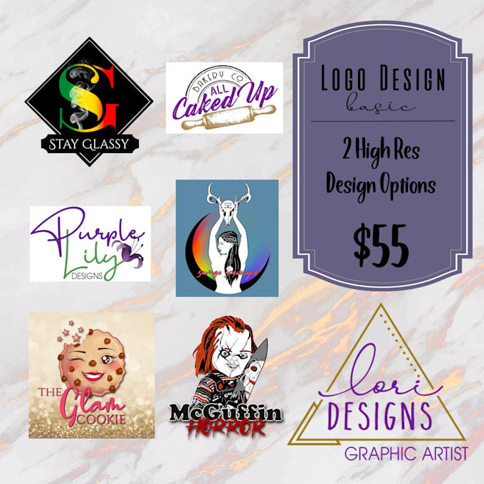 Design custom logo designs by Lori_designsz | Fiverr