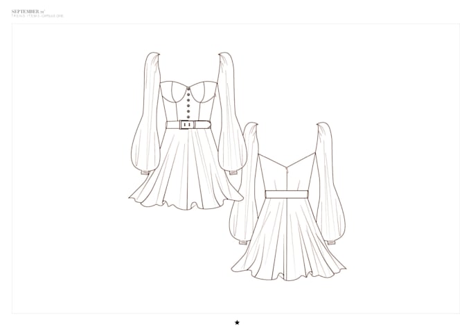 Design simple flat drawing black and white by Designatelierco | Fiverr