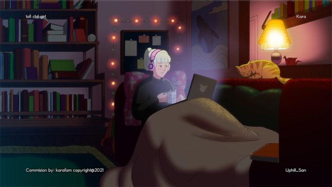 Create looping animation for lofi brb loading screen etc by Uphill_san ...