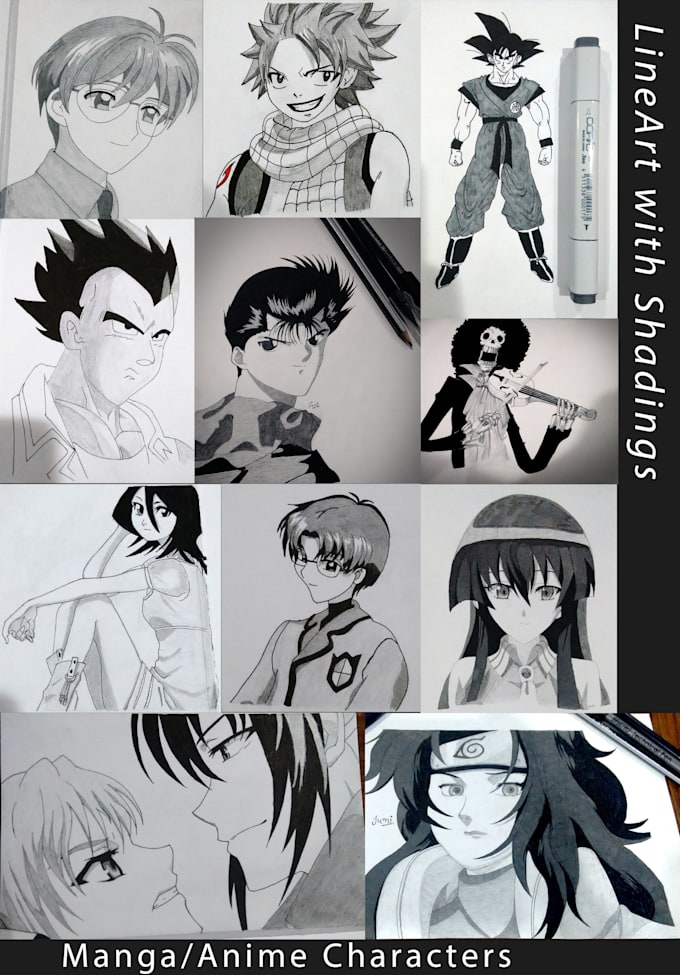 Croquis De Personnages Animés Page De Carnet De Croquis Naruto ! Quel