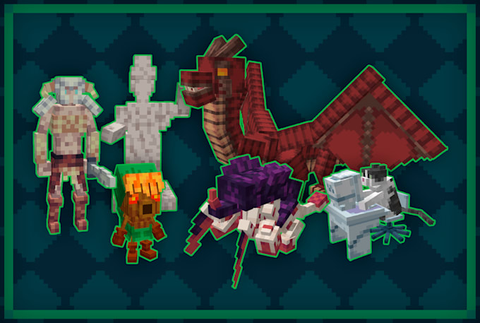 Make any minecraft 3d model with textures and animations by Mukamation ...