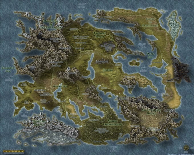 Draw a glorious game world map by Writerlaer | Fiverr