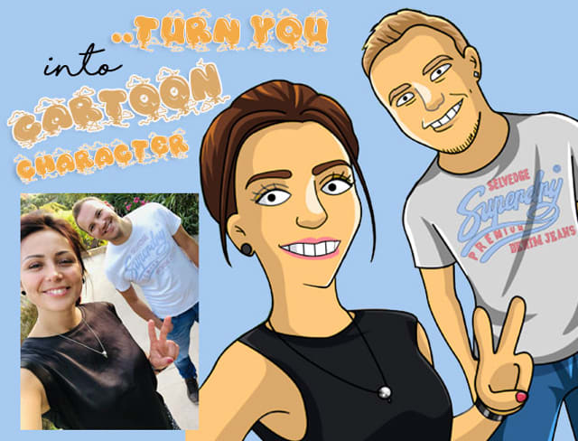 Turn you into cartoon character potrait by Ikaelise | Fiverr