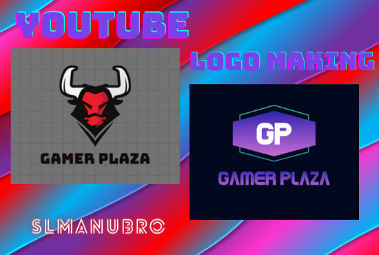 Create your youtube channel logo like professional by Slmanubro | Fiverr
